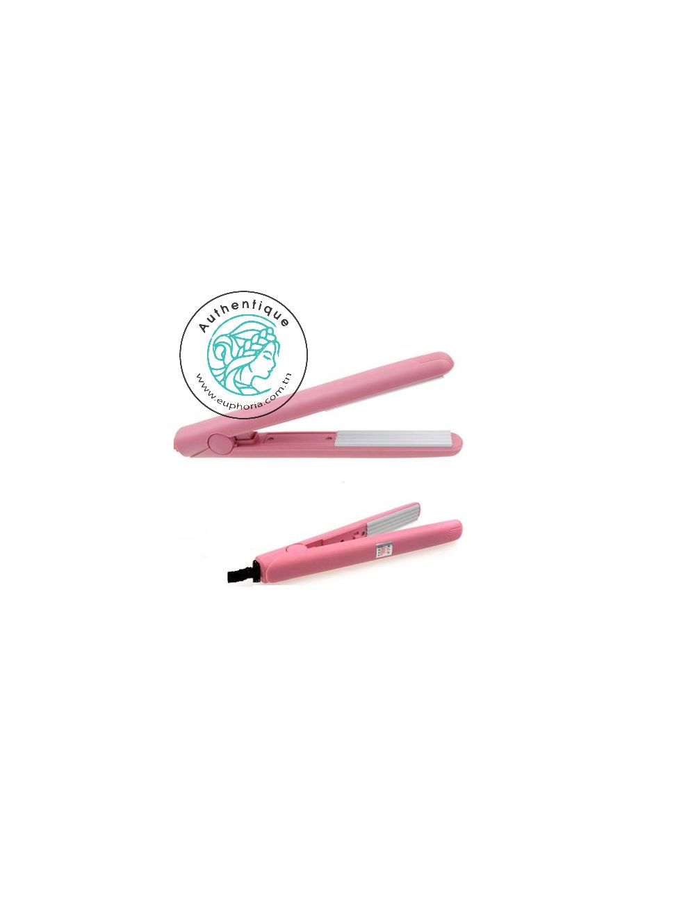 Mini Plaque Lissage Cheveux Professionnel Portable en Céramique - Rose ...